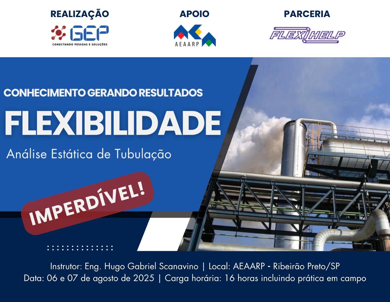 GEP promove curso de Flexibilidade em Tubulações com prática em campo ...